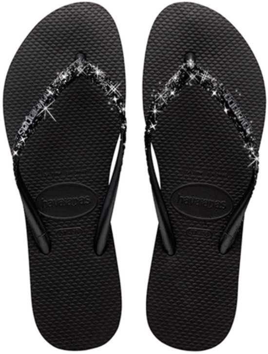 Havaianas Femme Slim Glitter II Noir/Gris Foncé NOIR 35/36 | bol