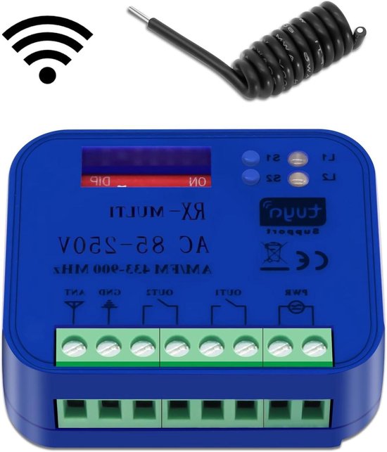 Universele ontvanger voor poorten en garagedeuren - multifrequentie 433 ...