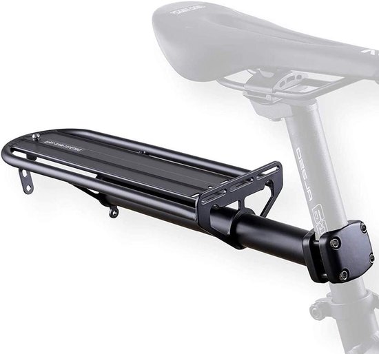 Rear Cargo Rack for Mountain Bike - Flat Telescopic Carrier, Seat Post ...