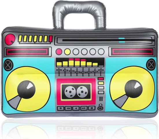 Inflatable Ghetto Blaster 80s 90s Fancy Dress Party Costume - Small | bol