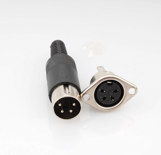 16 Stuks Soldeer Connector 4-Polig Stekker Voor Panel Mount Audio AV ...