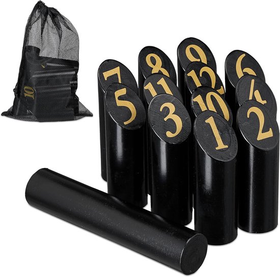 Kubb - Zweeds werpspel voor buiten - Houten buitenspel voor gezin en vrienden -... | bol