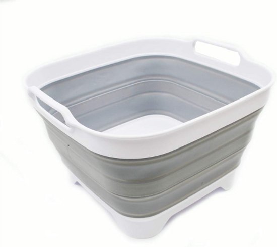10L Opvouwbare Wastafel - Plastic Afwasbak Met Afvoerschroef ...