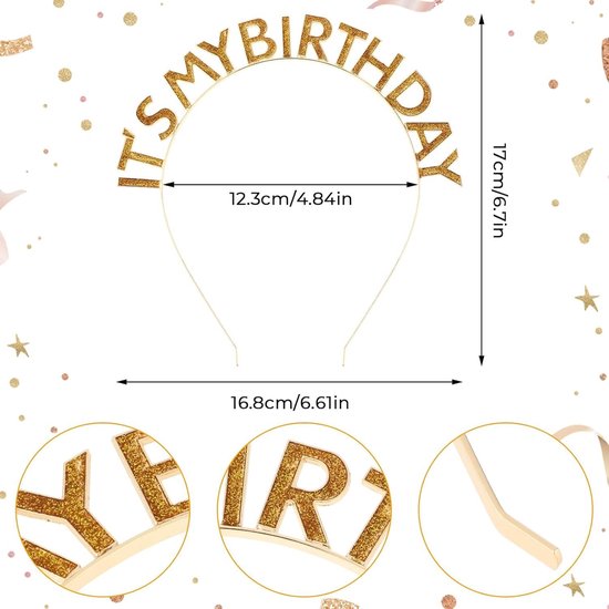 Birthday Crown Girl Its My Birthday Headdress Bling Rhinestone Hairband ...