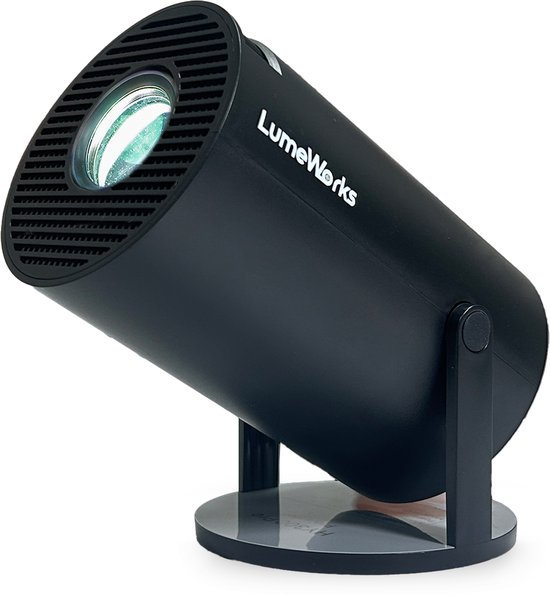 LumeWorks Luna - Mini Beamer - 4K Support - Smart TV - Vaderdag Cadeau - Projector -... | bol