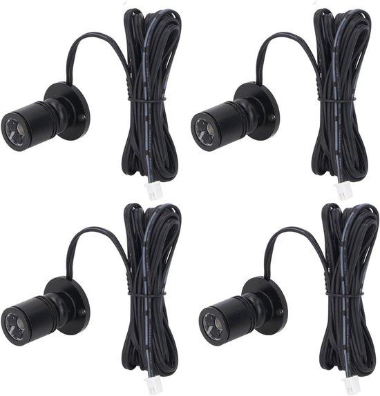 Mini-led-display-spots set van 4 dimbare USB-5 V verlichtingsbehuizing ...