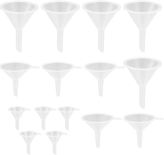 Plastic Trechter Set 15 stuks - Kleine Trechters voor Reizen ...