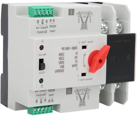 Automatische omschakelaar Controller ZGQ5-100/2P 220V - 2-wegs Selector ...