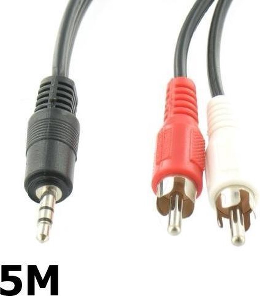 5 Meter Tulp - Jack 3,5mm stereo | bol.com