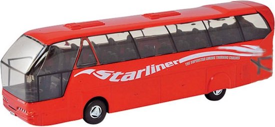 Welly Metalen bus: neoplan starliner-coach rood | bol.com