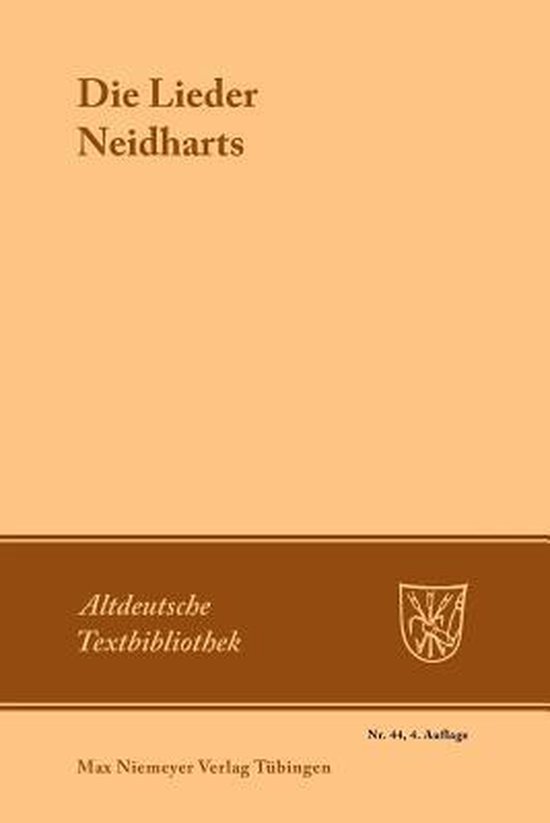 Die Lieder Neidharts | 9783111277691 | Neidhart Von Reuental | Boeken ...