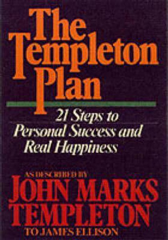 Templeton Plan, James Ellison | 9780061041785 | Boeken | bol