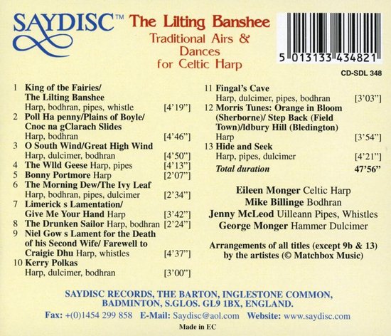 Eileen Monger - The Lilting Banshee: Traditional Airs & Dances For ...