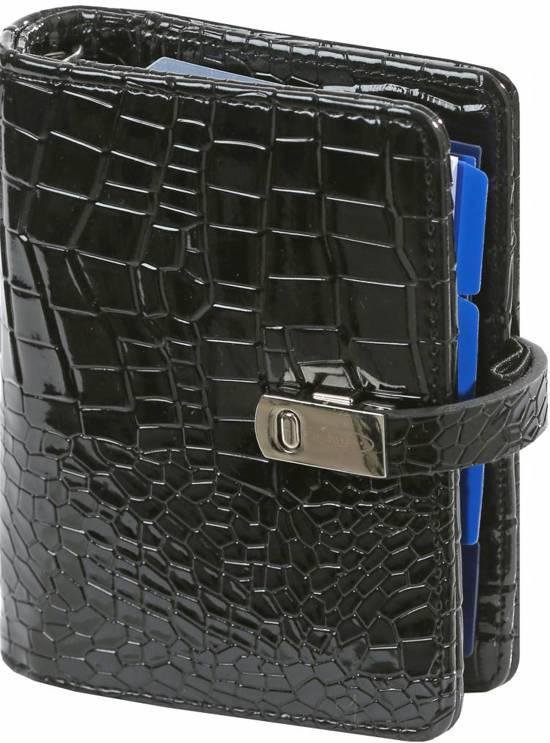 1401-61 Kalpa mini organiser gloss croco zwart 1 week per 2 paginas ...