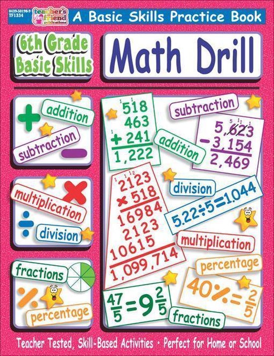 6th Grade Basic Skills: Math Drill (ebook), Karen Sevaly ...