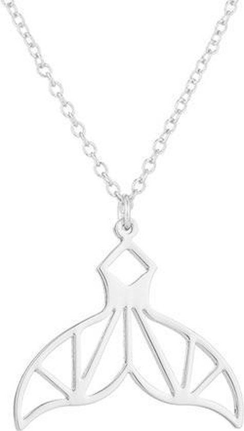 24/7 Jewelry Collection Origami Zeemeermin Ketting - Walvisstaart ...