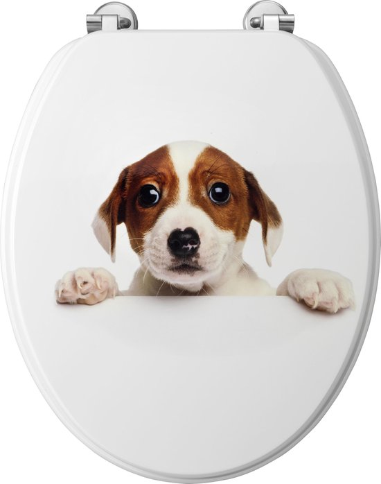 Allibert wc-bril JACK - Geperst hout - inox scharnieren - Decor | bol.com