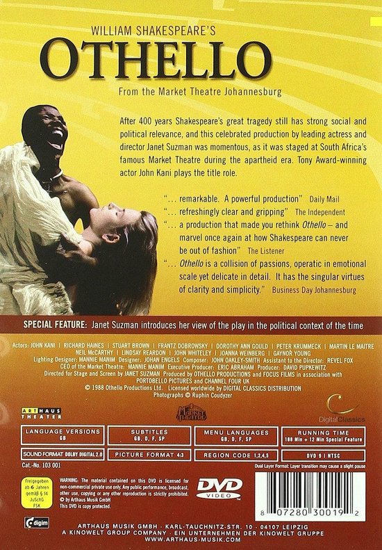 Othello (Dvd), Richard Haines | Dvd's | bol
