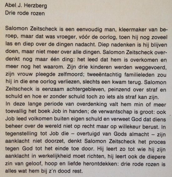 Drie rode rozen, Abel J. Herzberg | 9789021494524 | Boeken | bol