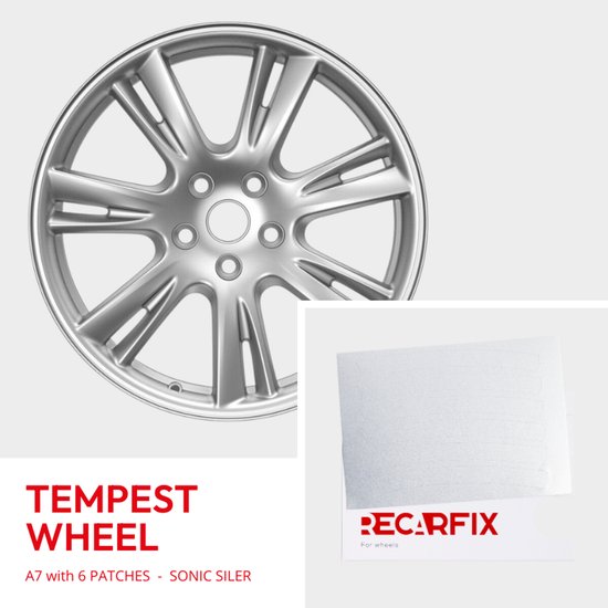 Tesla Model S - Velgschade patch Tempest Wheel Sonic Silver | bol