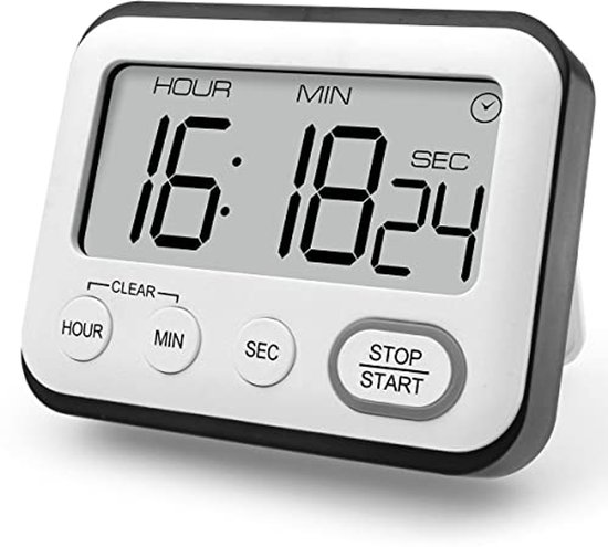Multifunctionele keukentimer met groot LCD-display - Digitale stopwatch ...