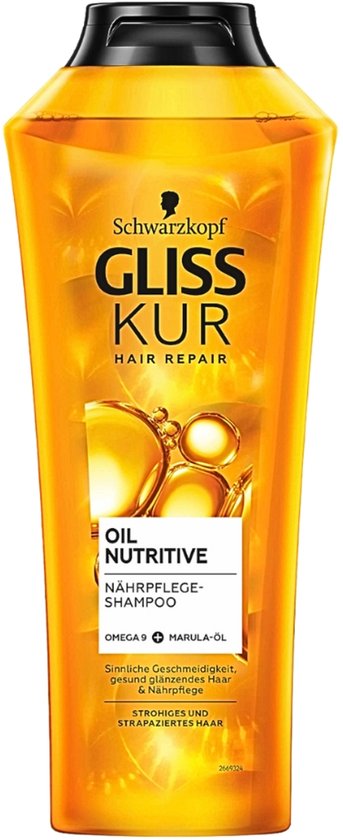 20 x Gliss-Kur - Shampoo - Oil Nutritive - Voedende Shampoo - Voor Stroef & Gespannen... | bol