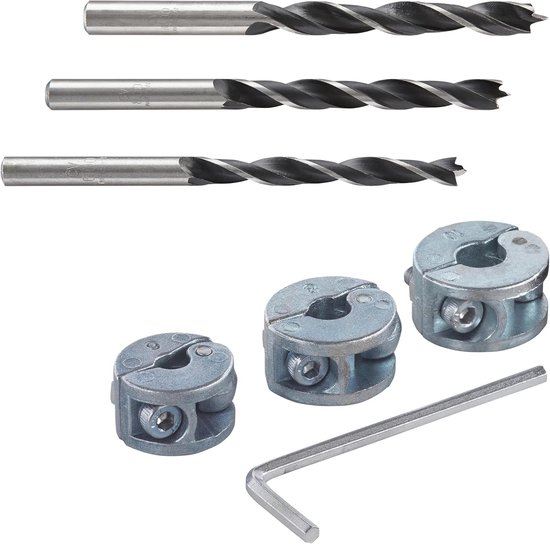 Startset Dieptebegrensd Boren voor Zachthout - 7-delige Set met ...