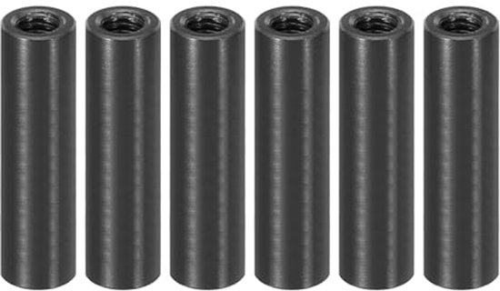 M3 Aluminium Standoffs - 6pcs - Zwarte Threaded Spacer - 3mm ID x 5mm ...