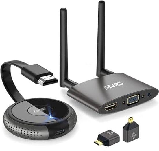 Draadloze HDMI Zender en Ontvanger - 4K/5G Dual Screen HDMI Kit voor ...