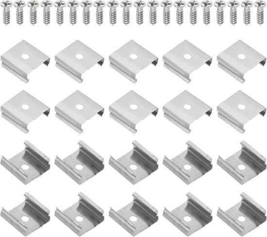 LED Strip Clips 60 stks RVS Montagebeugels Bevestiging Clip Klem ...