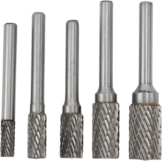 Roterende Vijlen voor Metaal - Set van 5 Stuks, 6 Mm Schacht, Dubbel ...