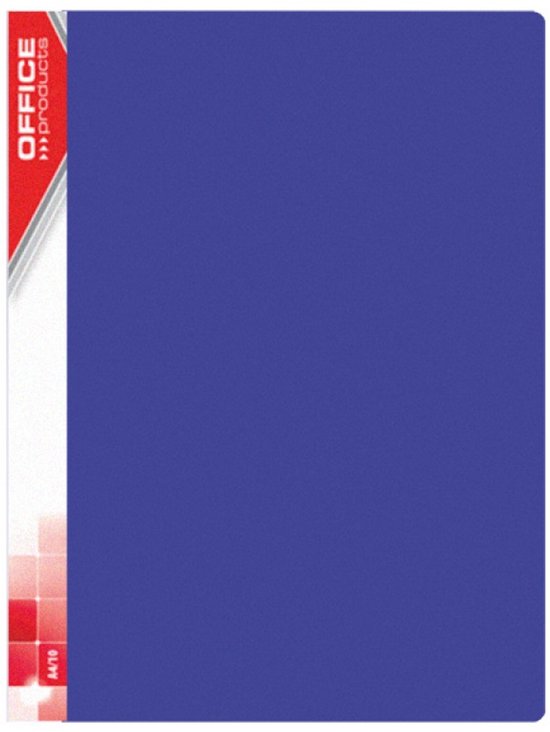 Offerte map A4, 30 insteekhoezen, blauw, 620 micron | bol