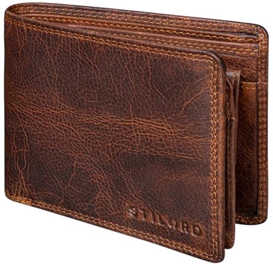 STILORD 'Norman' Leather Wallet Men Large Wallet Men Leather with RFID ...