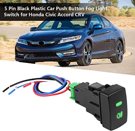 Car Fog Light Switch Car Fog Light Push Button 5 Pin Car Fog Light ...