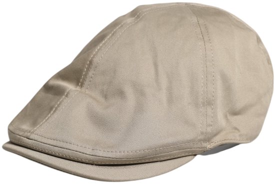 Newsboy Cap Cotton Hat - Beige Hats | bol