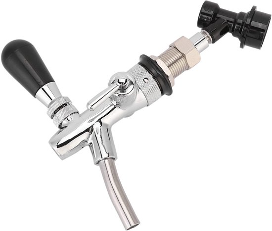 Adjustable Beer Faucet Keg Beer Homebrewing Tap with Ball Lock Liquid ...
