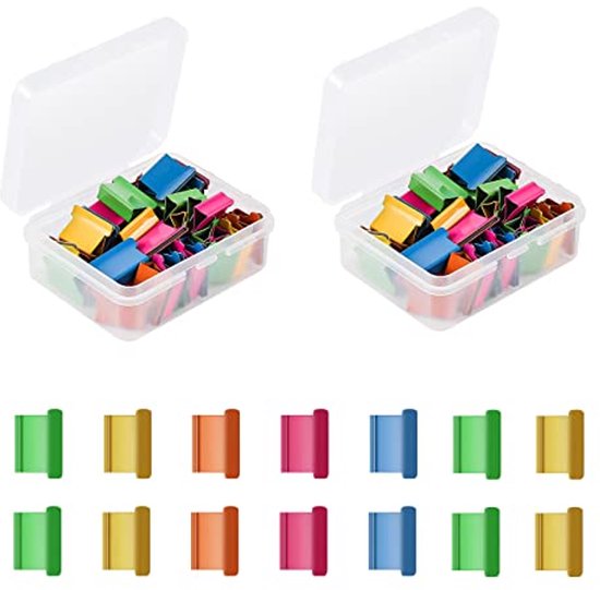 100 Stuks Paper Clam Clips - Navulclip Binder Clips voor Losbladig ...