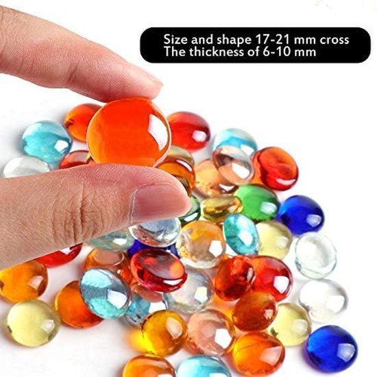Decoratieve glazen steentjes - 230 stuks - gemengd | bol