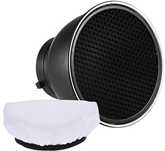 Standaard Reflector met Diffuser en Honingraatrooster voor Flash Studio ...