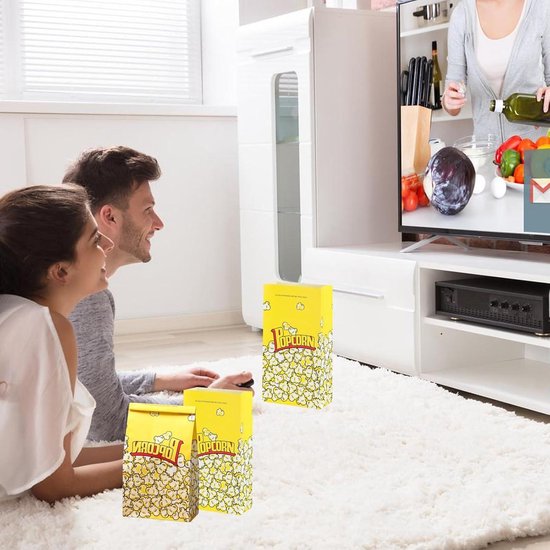Allecto Plus - Grote zakjes voor popcorn, snacks en chips - Feestelijke ...