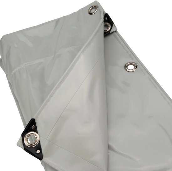 Lichtgrijs 7035 PVC Afdekzeil m (650gr/m2) - Stevig Bisonyl Dekzeil ...
