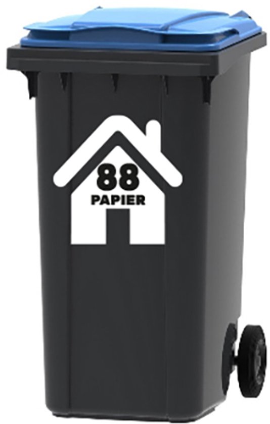 Container-Kliko sticker Papier Huis - Rood - 25-x-25-cm 25 x 25 c | bol