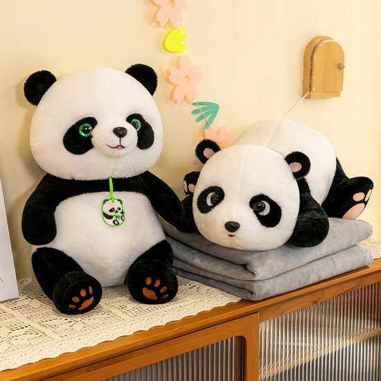 Grote Panda Knuffel 3-in-1 met Dekentje - Zacht en Schattig | bol