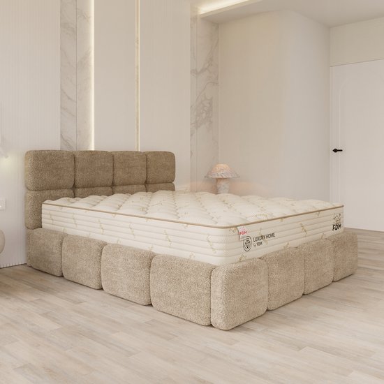 FDM MARETTO Matras 180x200cm - Luxe Schuim & Latex, H4 Hardheid | bol