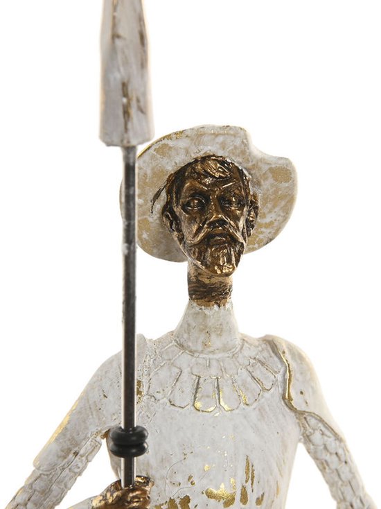 Decoratieve figuren Home ESPRIT Wit Gouden 9 x 8 x 25 cm | bol
