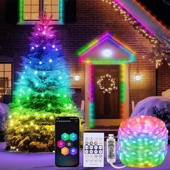 RGBIC Slimme LED Verlichting Slang - 20 Meter - 200 Lampjes ...