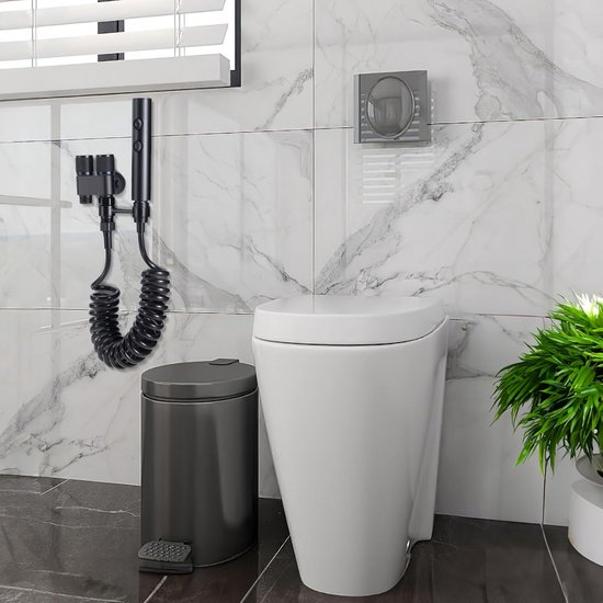 Verstelbare Hand Douche Set voor Toilet - Telescopische Slang en 2-in-1 ...
