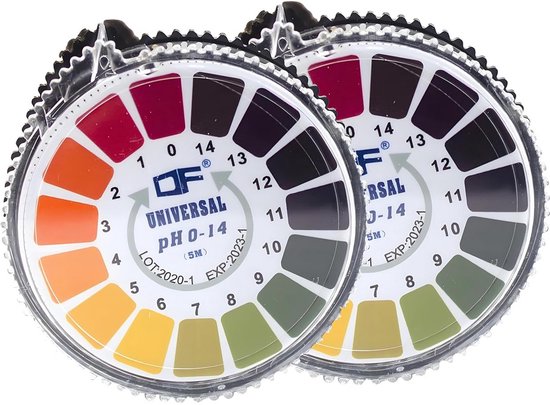 2 Rollen Universele pH Teststrips - Zuur-Base Indicator Strips voor ...