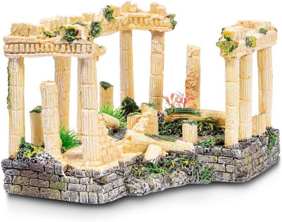 Decoratieve Romeinse Pijler voor Aquarium - Onderwater Ornament | bol