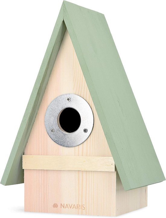 Houten Vogelhuisje voor Tuin - Geschikt voor Kleine Vogels zoals Merels en Huismus | bol